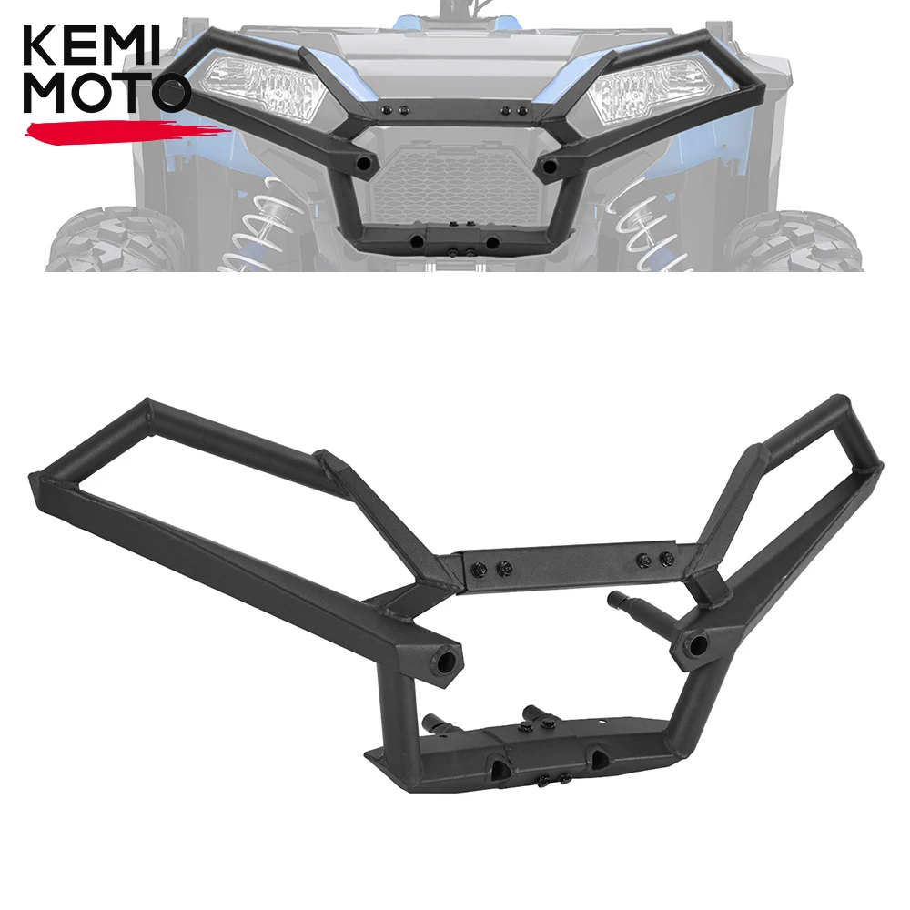 KEMIMOTO ATV Front Bumper Protector Brush Guard Compatible with Polaris ...