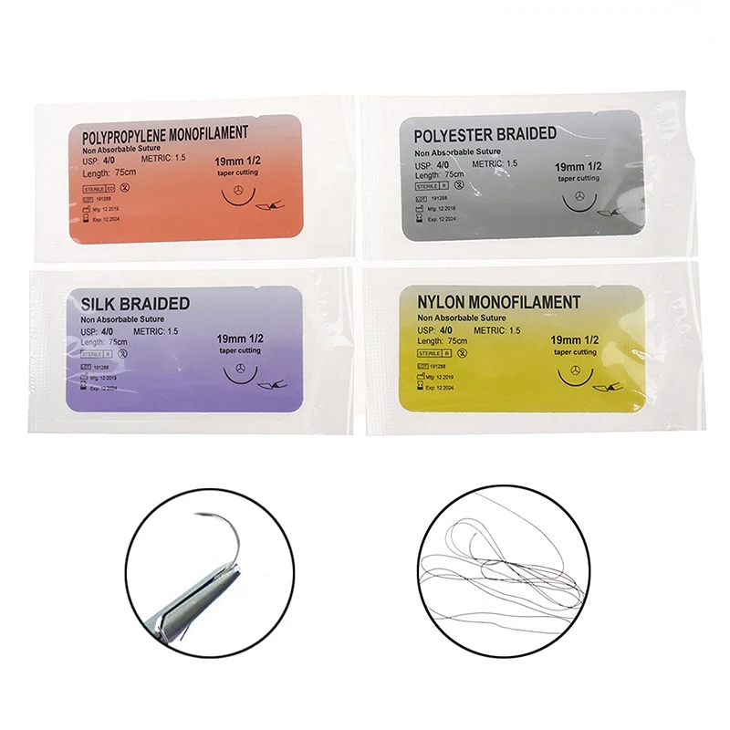 1-0-2-0-3-0-4-0-Dental-Surgical-Needle-Silk-Medical-Thread-Suture ...