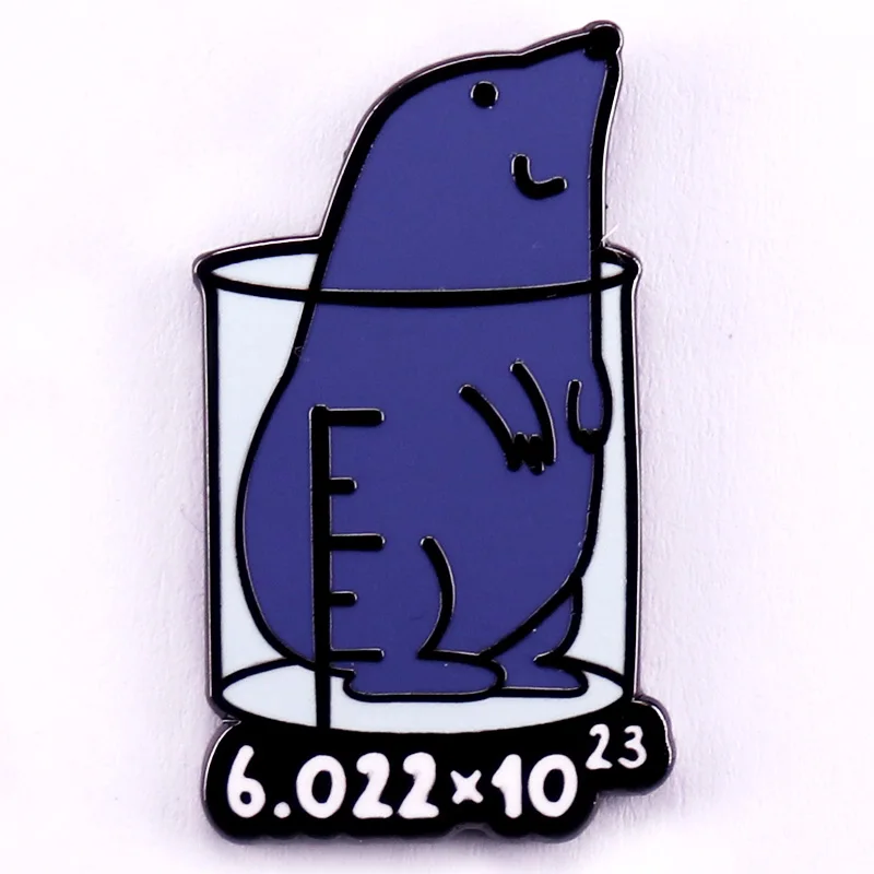 Pin-de-esmalte-Avogadro-insignia-de-Metal-constante-bonito-qu-mico-Mole ...