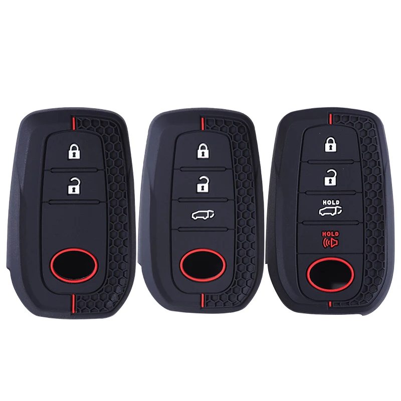 Silicone Rubber Key Cover Case Fob For Toyota Hilux Land Cruiser ...