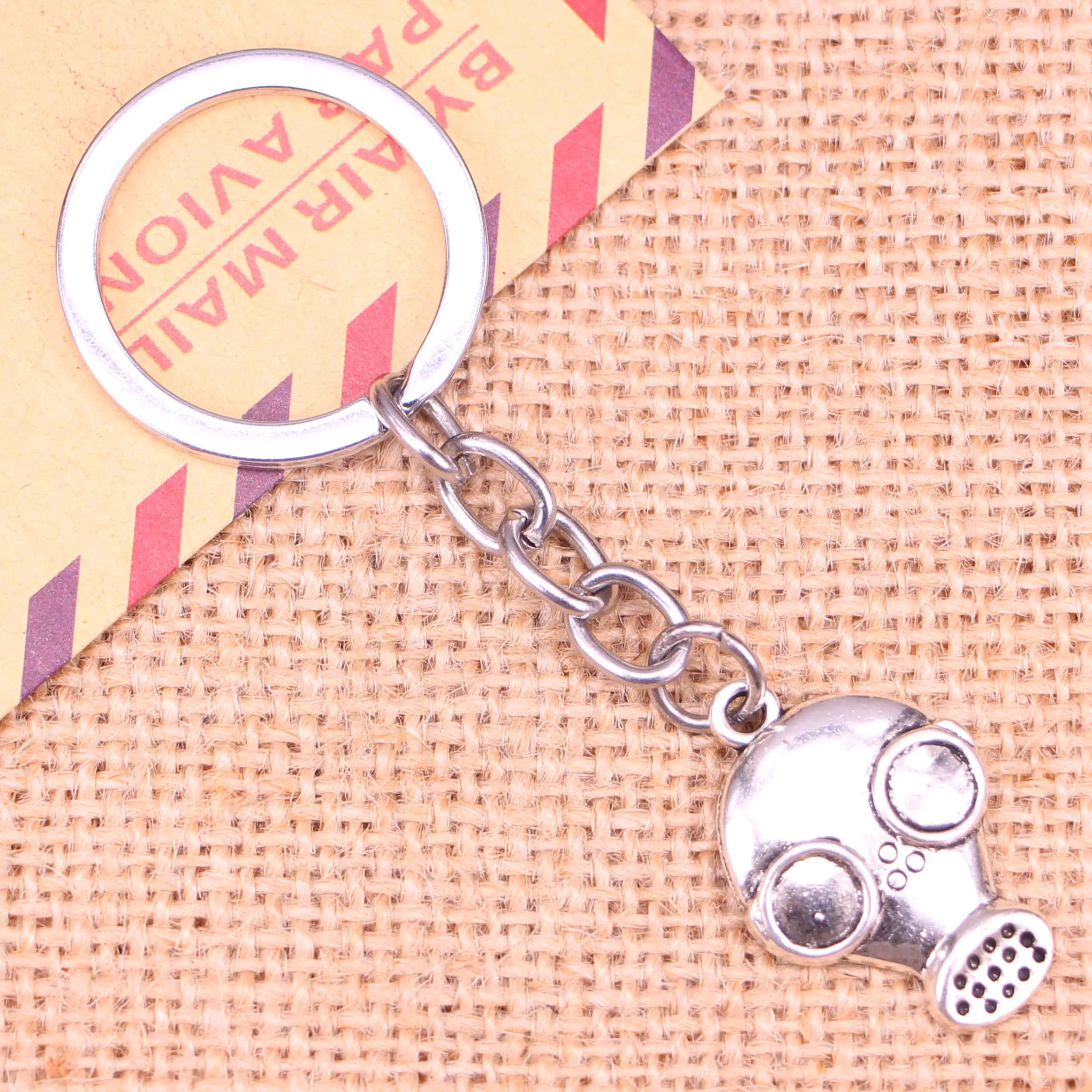 New-Fashion-Keychain-28x19mm-Gas-Mask-Steampunk-Pendants-DIY-Men ...