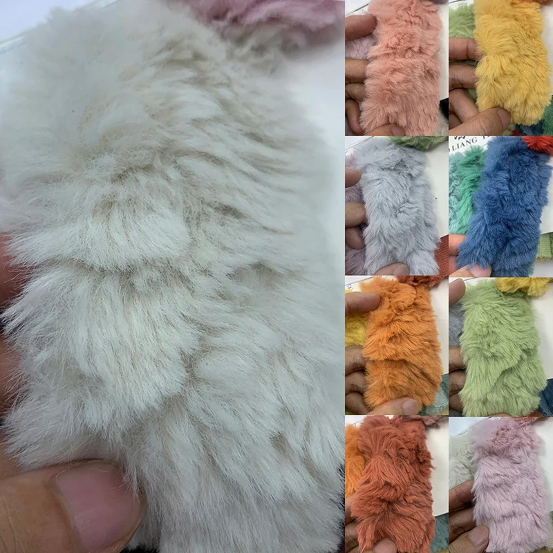 25x45cm-Embossed-Microfiber-Polyester-Fabric-Faux-Rabbit-Fur-For-Cotton ...