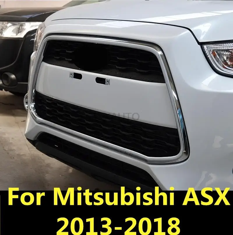 ABS For Mitsubishi ASX 2013-2018 Chrome Front engine bumper grille ...