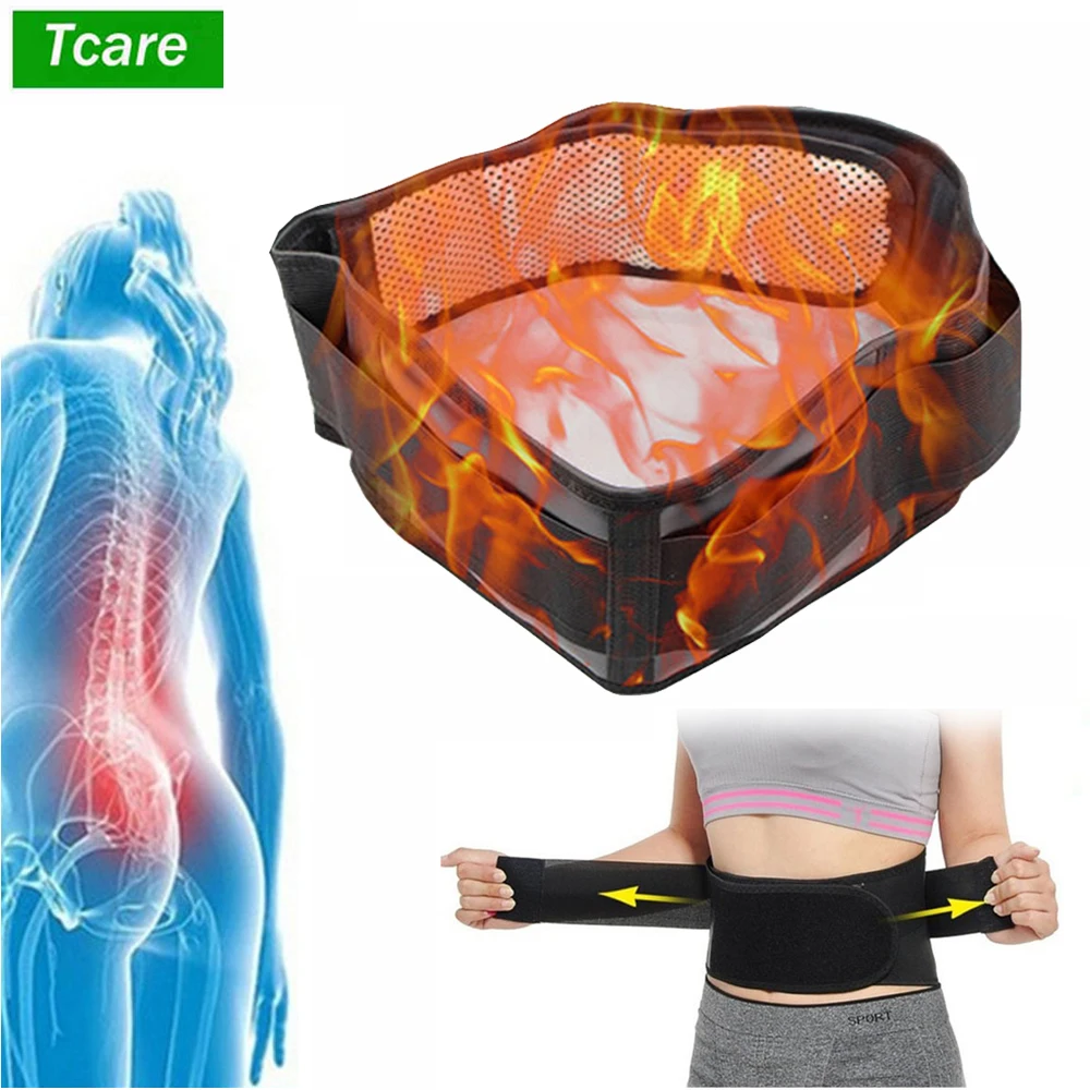 Tcare Adjustable Waist Tourmaline Self Heating Magnetic Therapy Back ...