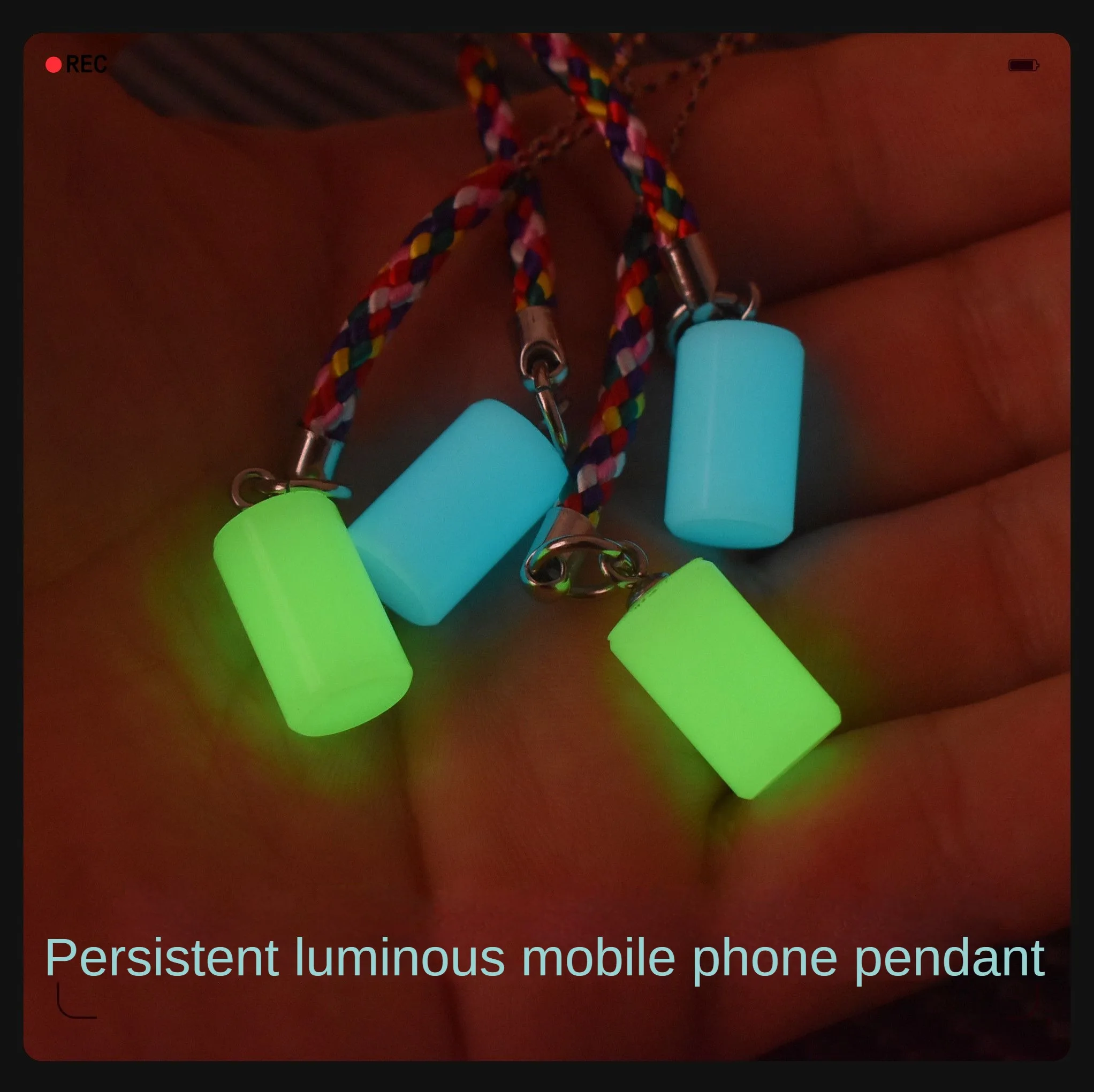 Not-tritium-Glow-Mobile-Phone-Pendant-Glow-Keychain-Fluorescent-Mobile ...