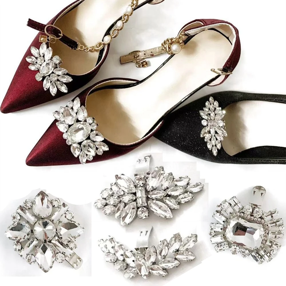 1Pc-High-Heel-Shiny-Shoe-Clips-Rhinestones-Crystal-Charm-Buckle ...