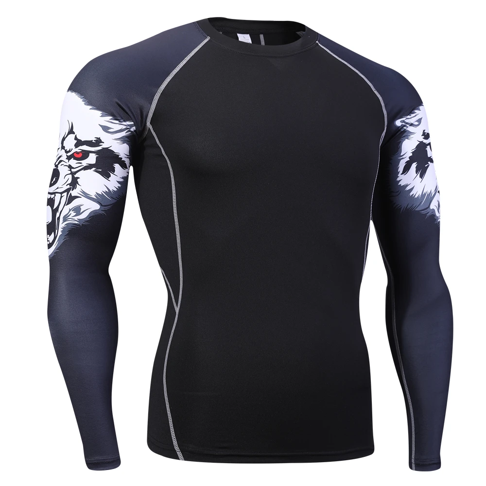 Compression Shirt Men's Base Tshirts Tight-fitting Second Skin ...