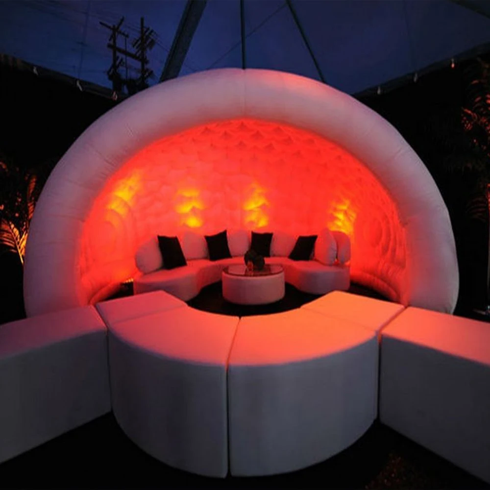 Inflatable luna tent, inflatable Marquee tent, LED light set up ...