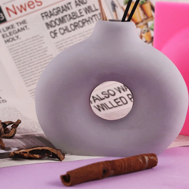 Diy Home Vase Silicone Mold Ins Style Minimalist Plaster Drip Mold ...