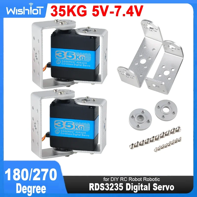 RDS3235-Digital-Servo-35KG-Coreless-Motor-High-Torque-Metal-Gear-180 ...
