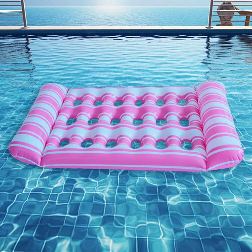 Inflatable Water Sleeping Bed PVC Floating Lounger Air Mattress ...