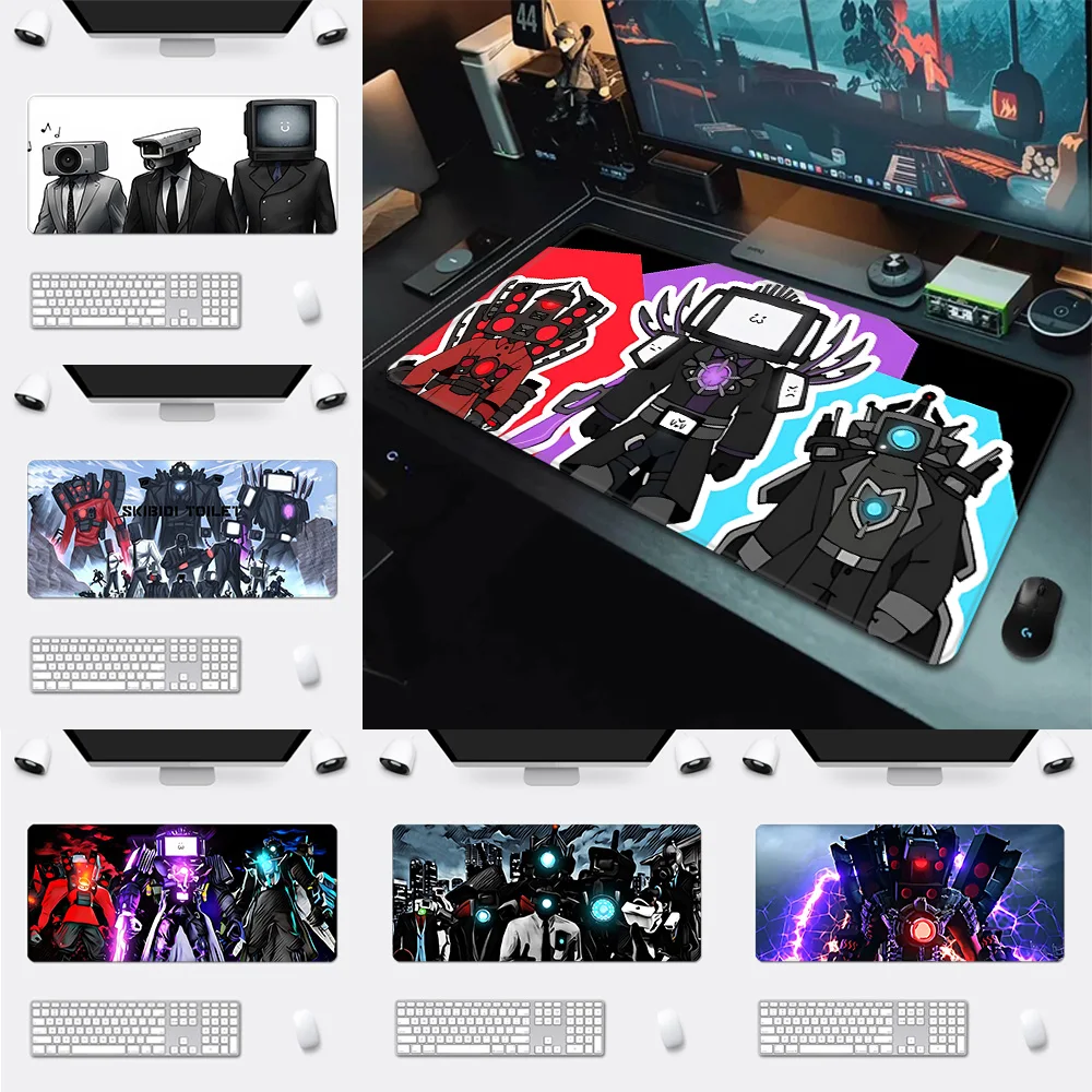Skibidi Toilet Speakerman Mousepad HD Printing Computer Gamers Locking ...