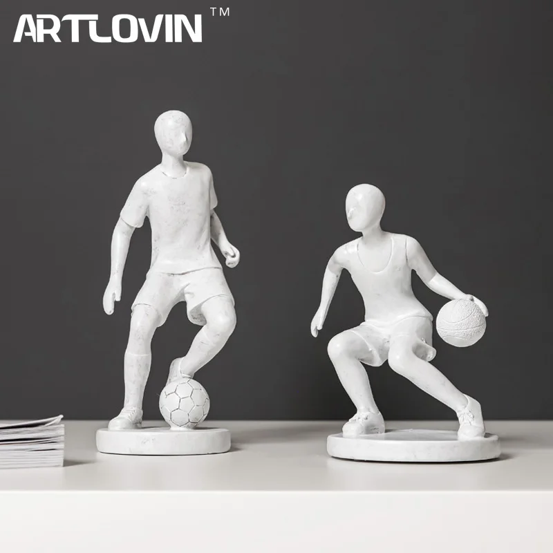 Modern Abstract Sports Figures Basketball/Football/Skateboard Player ...