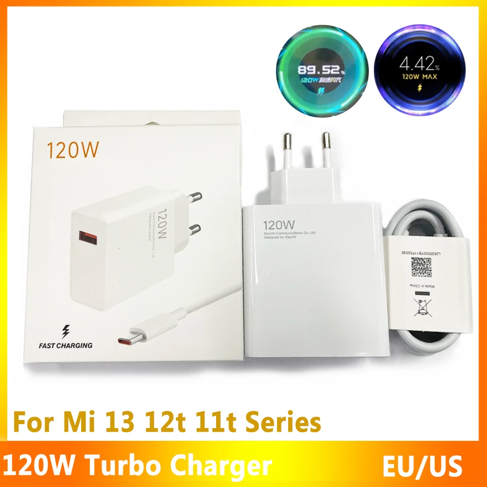 For Xiaomi 13 Pro 12t 120w Charger Carregador Original Turbo Charge 67w ...