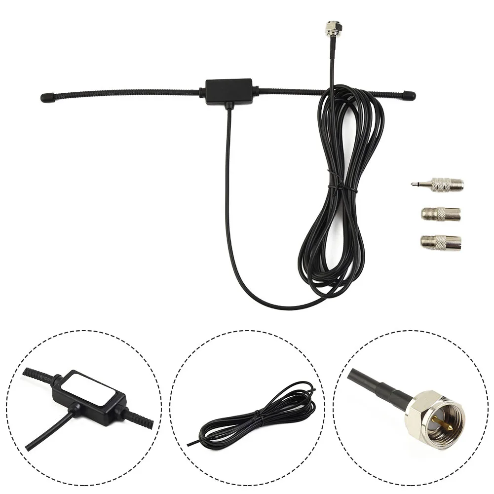 1-Set-DAB-FM-Radio-Antenna-FM-Dipole-Aerial-Audio-Plug-Connector-For ...