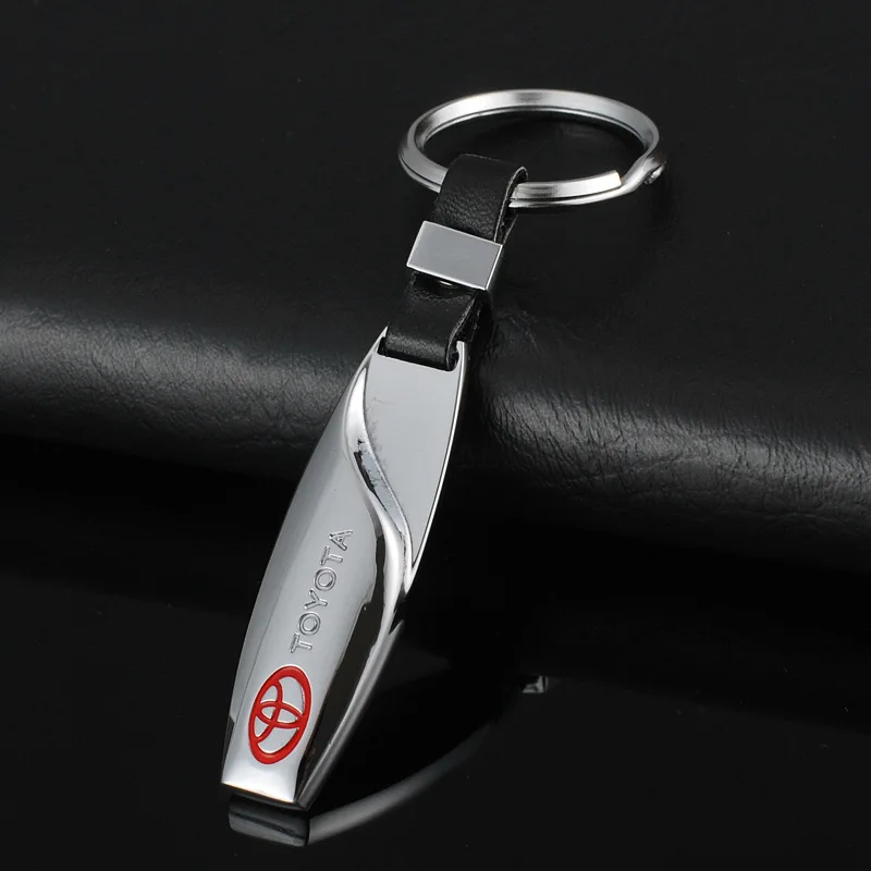 Metal Car Keychain Key Rings for Toyota Rav4 Prado Corolla CHR Avalon ...