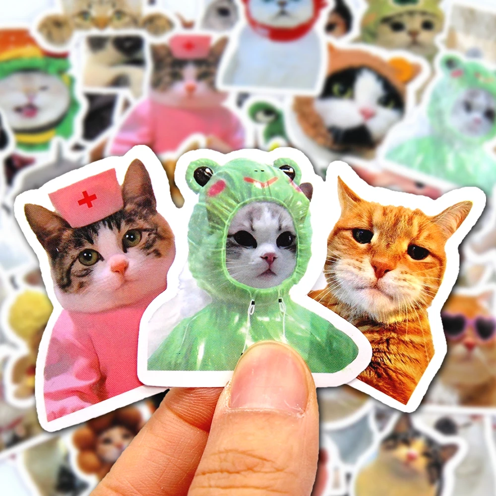 10/50/100pcs Funny Cute Cat Stickers Cat DIY Stickers Scrapbooking ...
