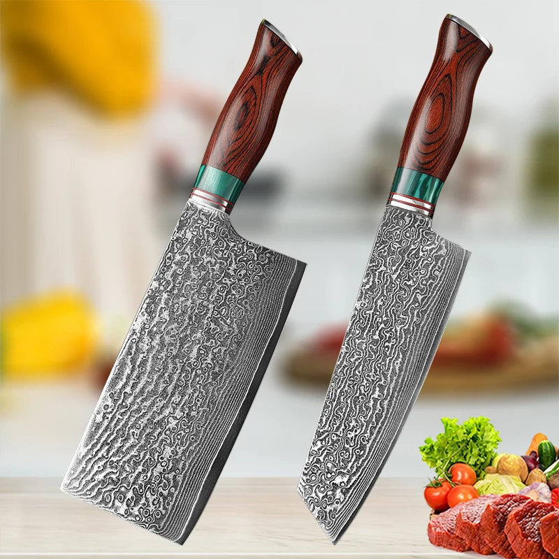 Damascus-Steel-Kitchen-Knife-Set-VG10-Professional-Chef-Cleaver-Knives ...
