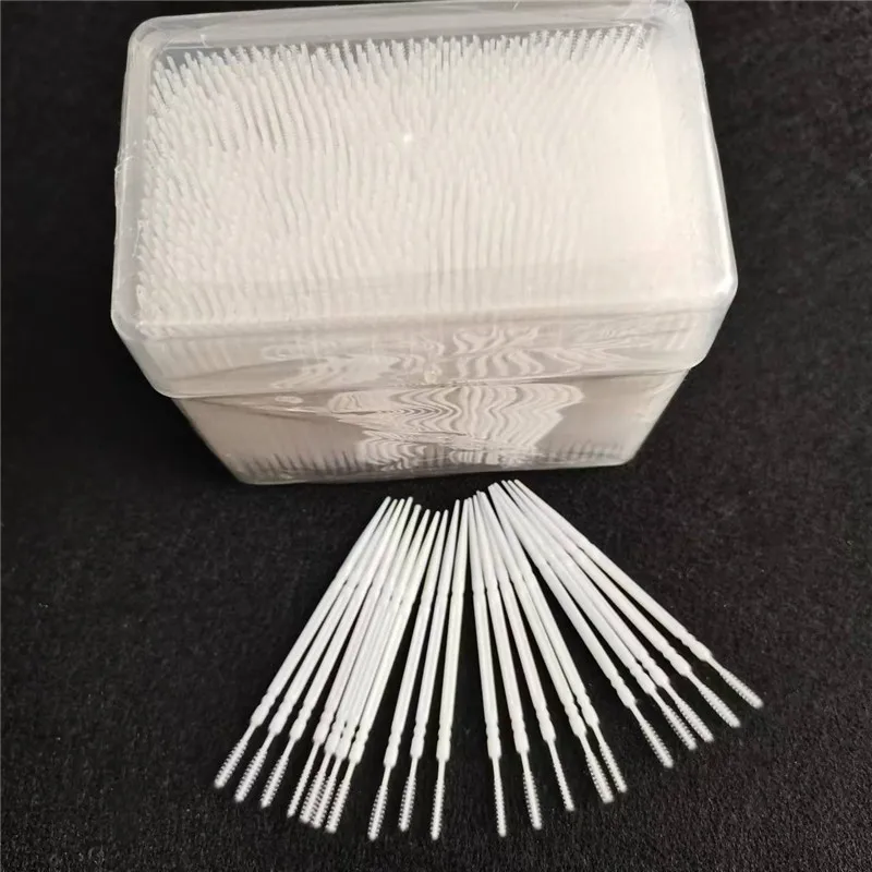 1100-Pieces-Food-grade-PP-Double-ended-Toothpicks-Interdental-Brush ...