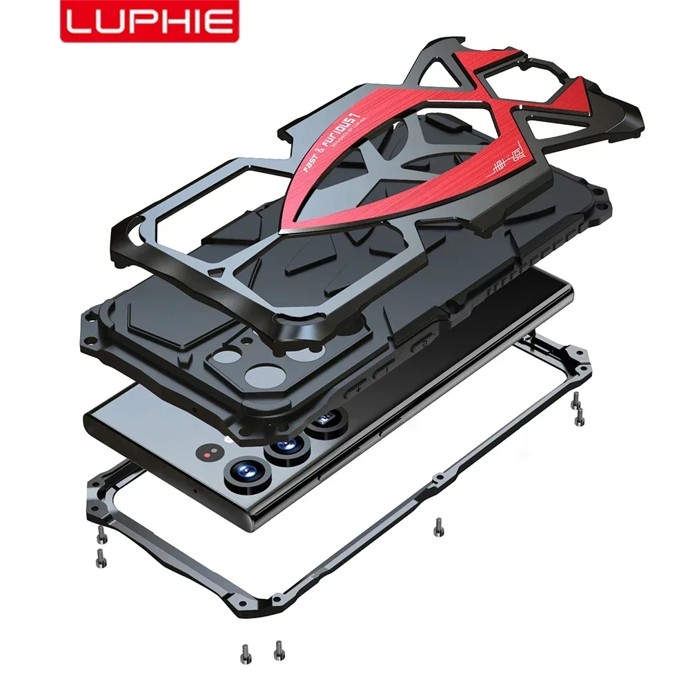 Original-Luphie-Metal-Armor-For-Samsung-Galaxy-S23-Ultra-Case-Military ...