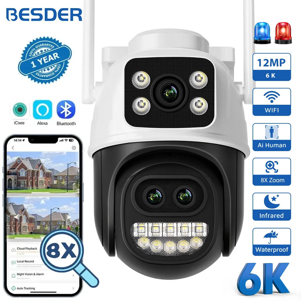 BESDER-12MP-6K-PTZ-Wifi-Camera-Dual-Lens-8X-Digital-Zoom-AI-Human ...