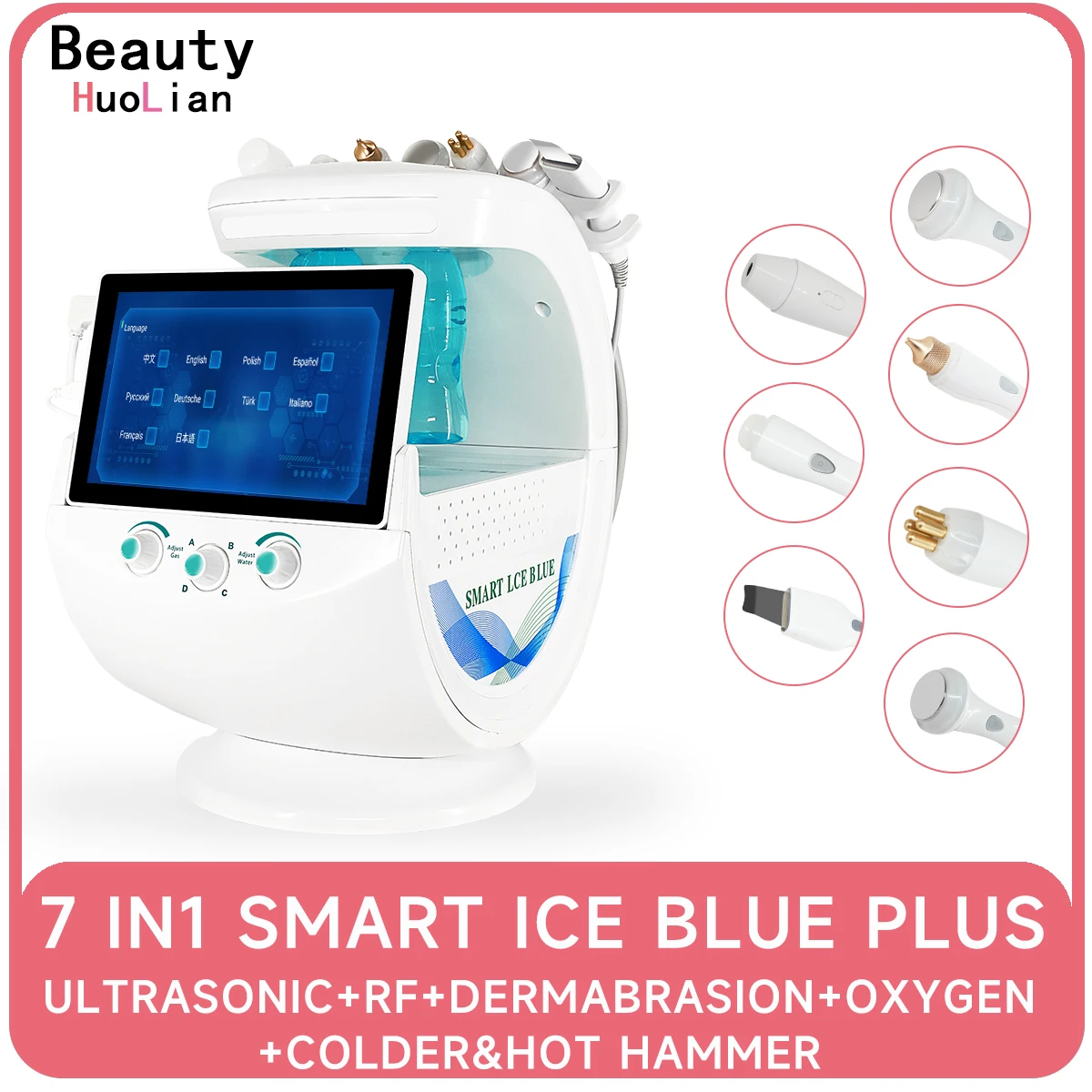 Water-Peel-Hydrodermabrasion-e-Skin-Analyzer-Smart-Ice-Blue-Hydrafacial ...
