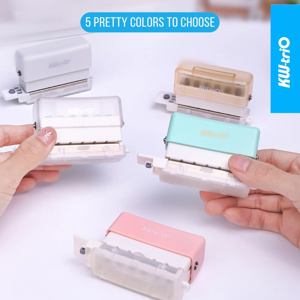 KW-triO-6-Hole-Paper-Punch-Handheld-Mini-Puncher-Support-Multiple-20-26 ...