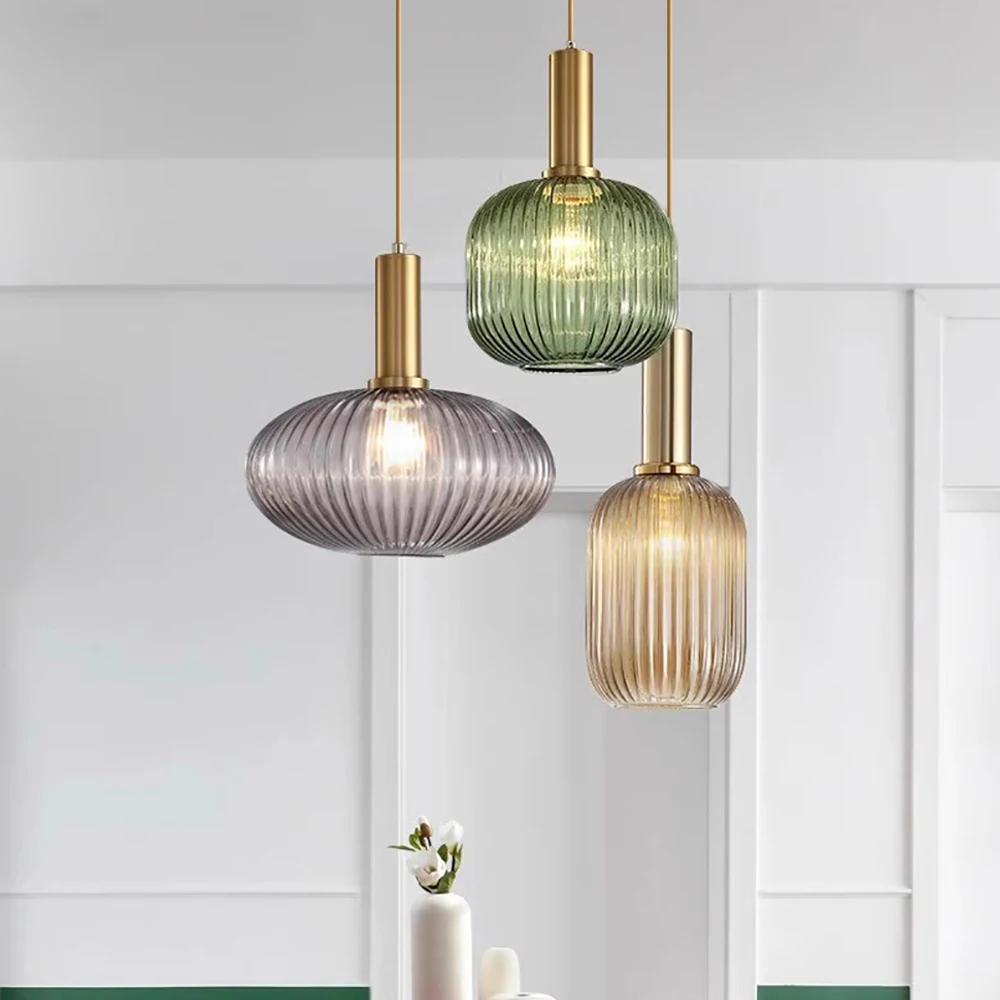 Retro-Luzes-De-Pingente-De-Vidro-Colorido-L-mpada-De-Sala-De-Estar ...