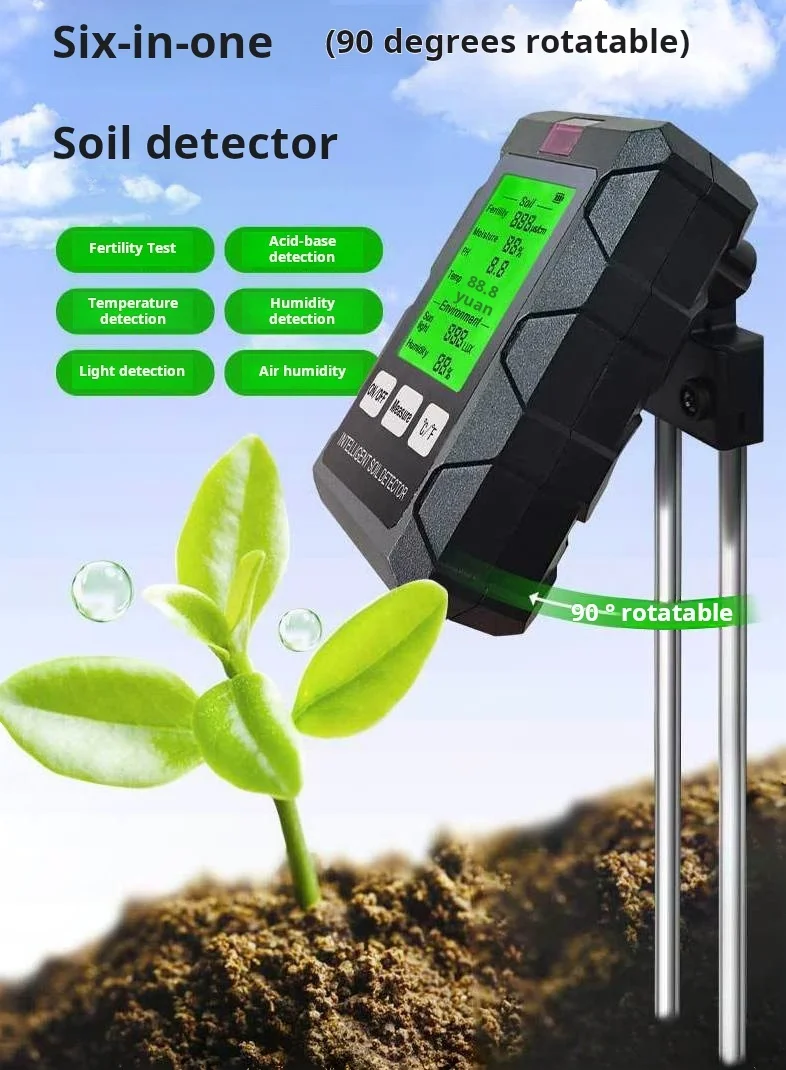 Soil-Tester-3-4-6-in-1-Soil-fertility-Soil-pH-Soil-temperature-Soil ...