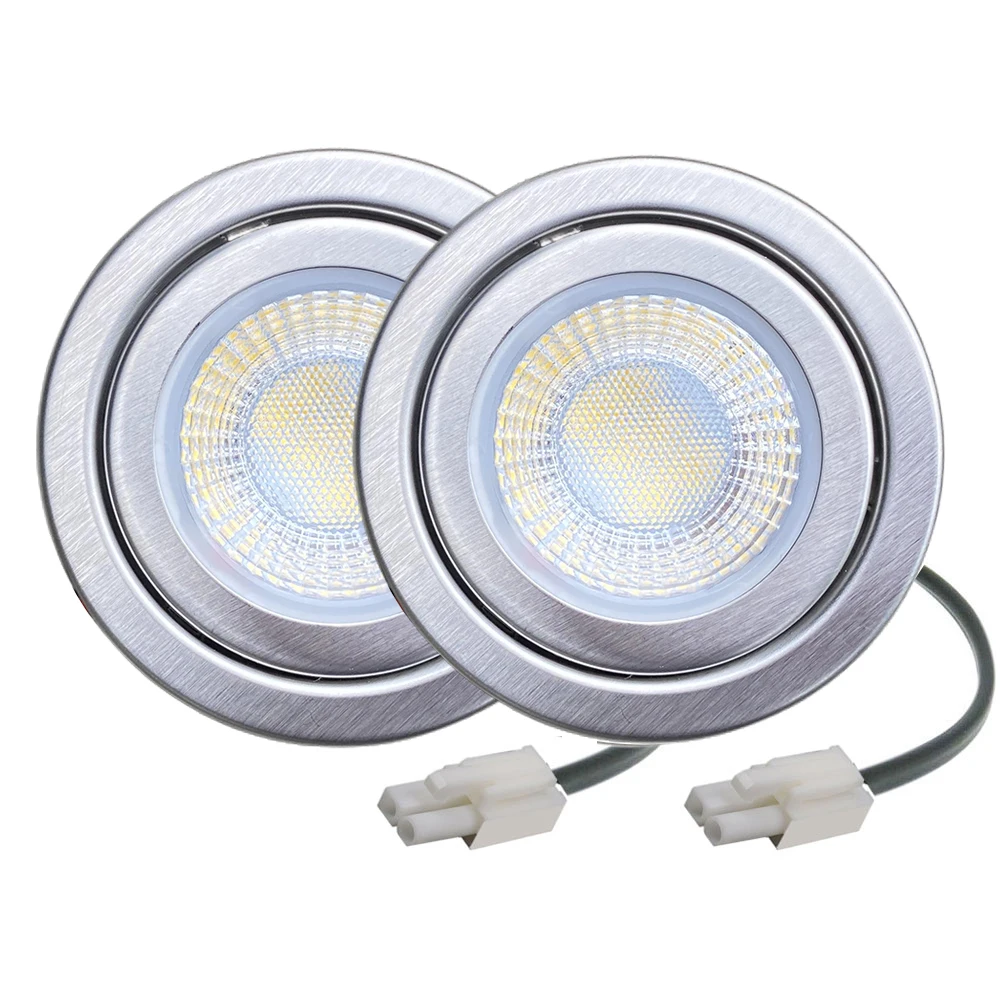 2-Piece 1.5W 68mm Kitchen Range Hood LED Light 12V AC DC Input EL ...