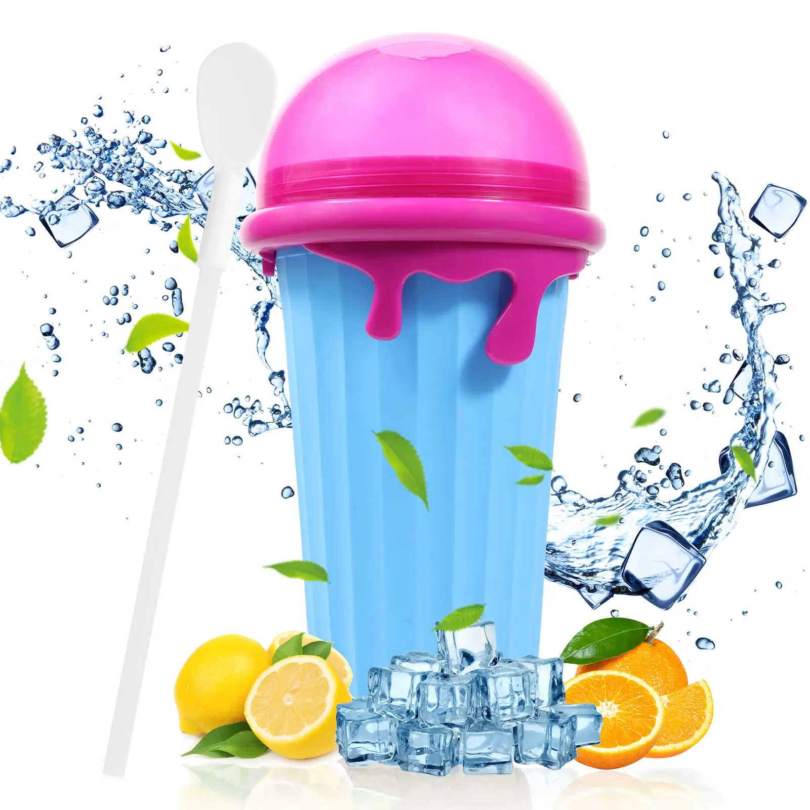 500mL Summer Squeeze Slushie Cup Homemade Smoothie Mug Fast Cooling ...