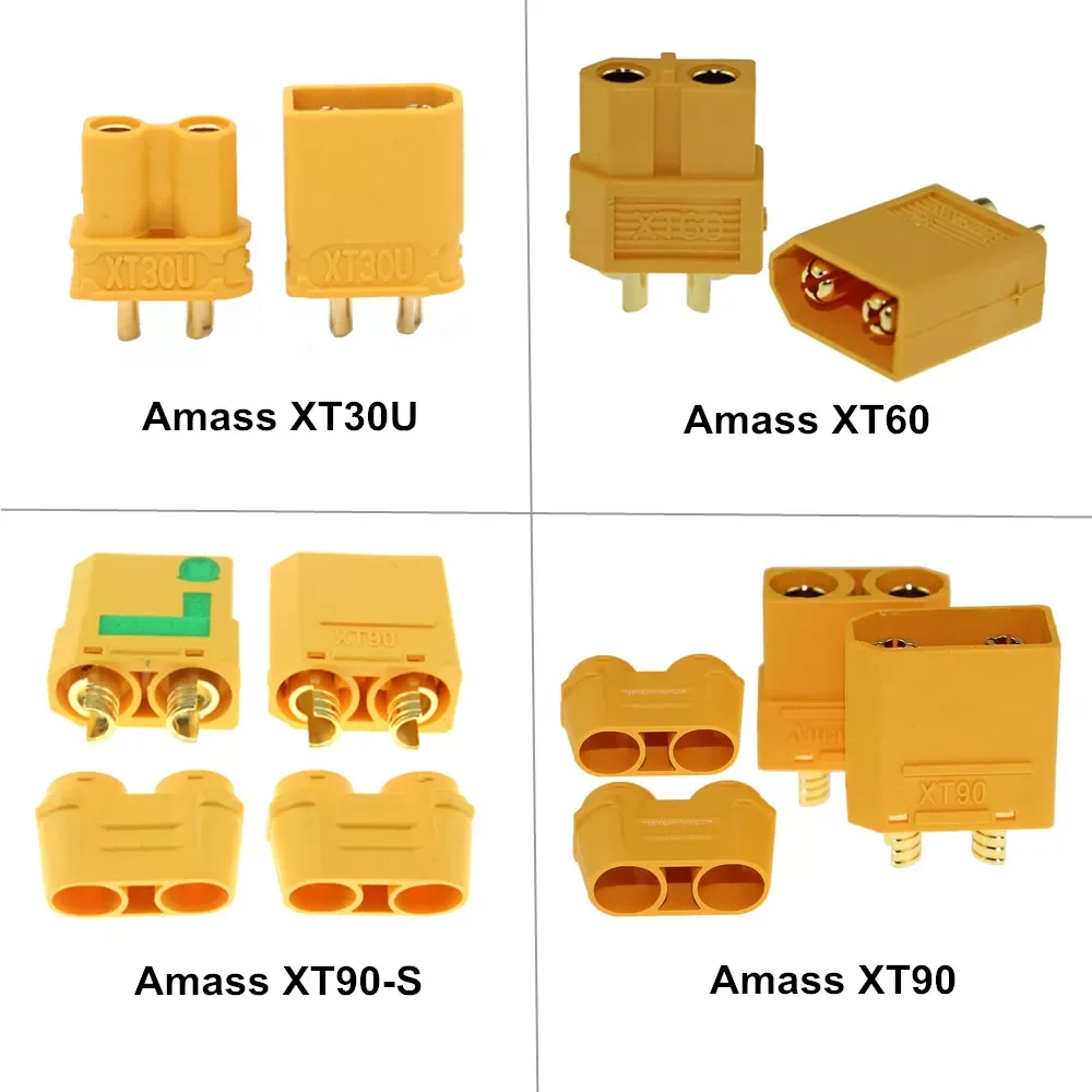 Amass 커넥터 XT90S XT90 S 스파크 방지, XT30U XT60 XT90 MR30 XT60H 플러그, 남성 여성 FPV 드론 배터리| | - AliExpress