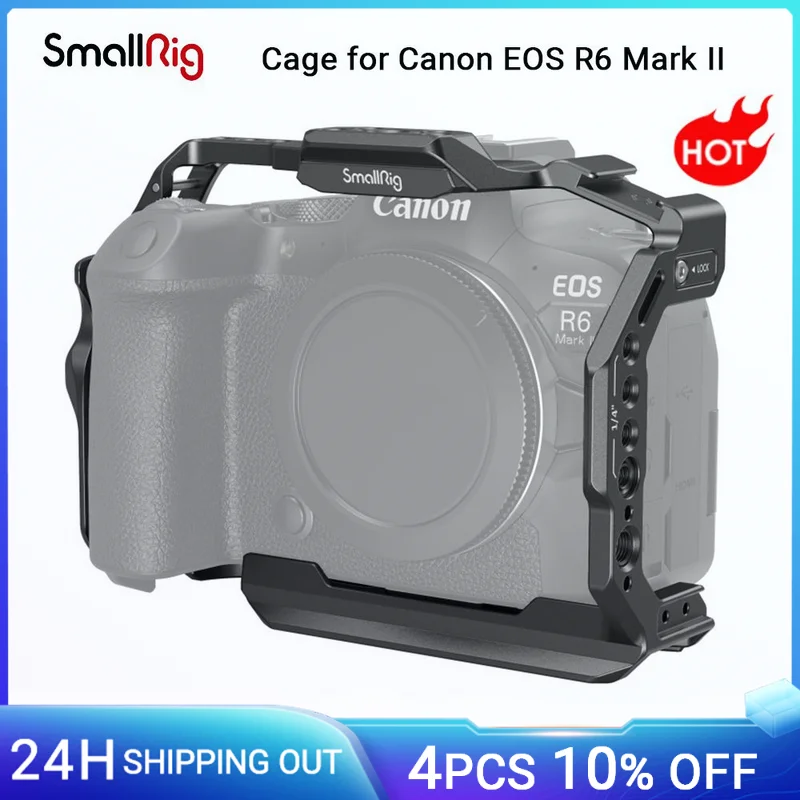 SmallRig-R6-Mark-II-Camera-Cage-for-Canon-EOS-R6-Mark-II-with-Dual-NATO ...