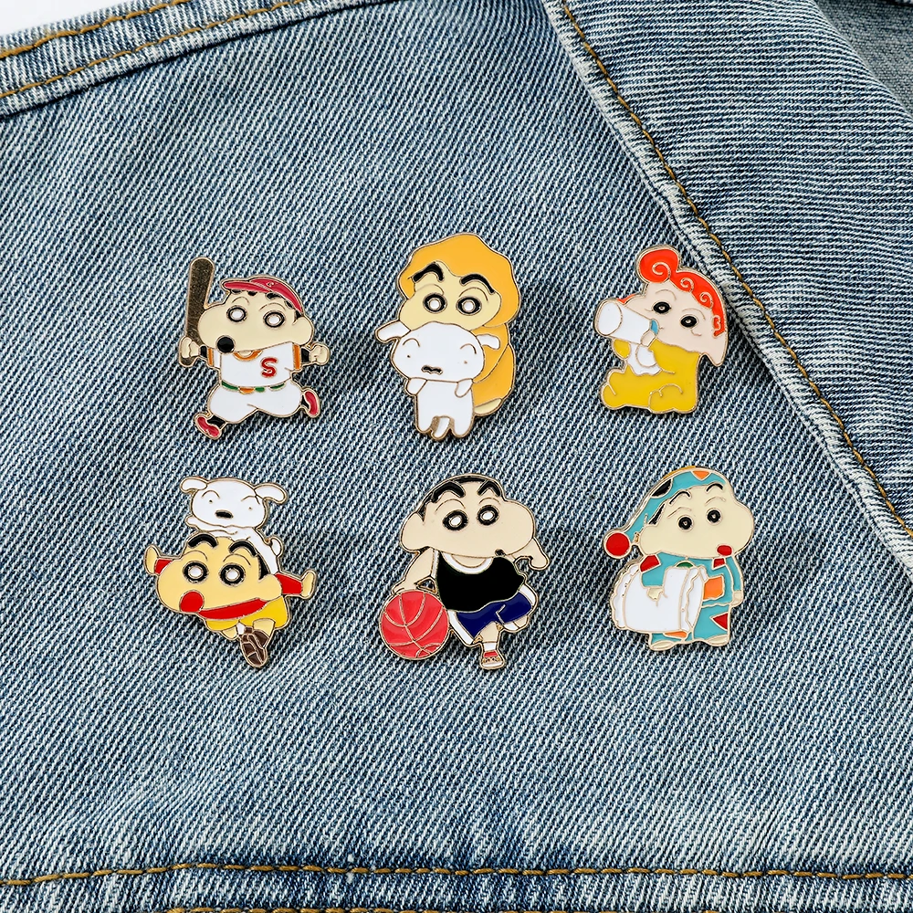 Cartoon-Crayon-Shin-Chan-Lapel-Pin-Kawaii-Nohara-Shinnosuke-Enamel ...