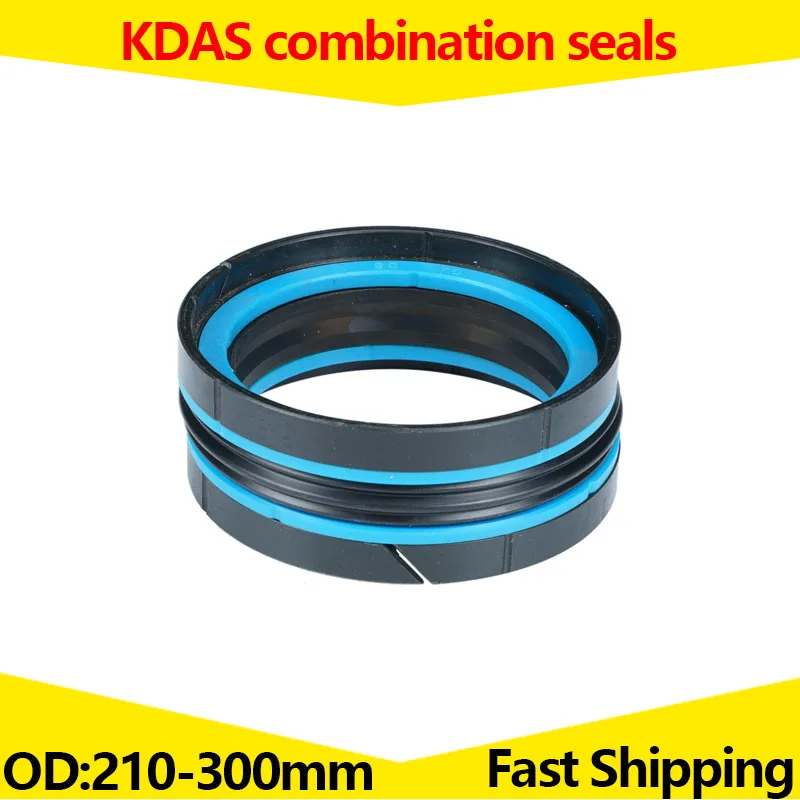 KDAS Combination Seal Ring oil seal, for hydraulic cylinder piston hole of injection molding ...