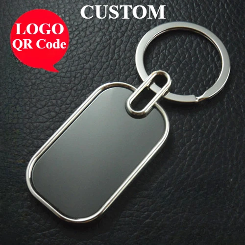 50pcs-Free-Engraving-Metal-Keychain-Custom-LOGO-QR-Code-Text-Lettering ...