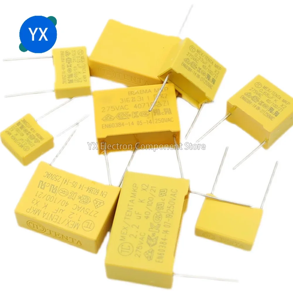 100PCS 275VAC Polypropylene Film Capacitor X2 0.01UF 0.1UF 0.15UF 0 ...