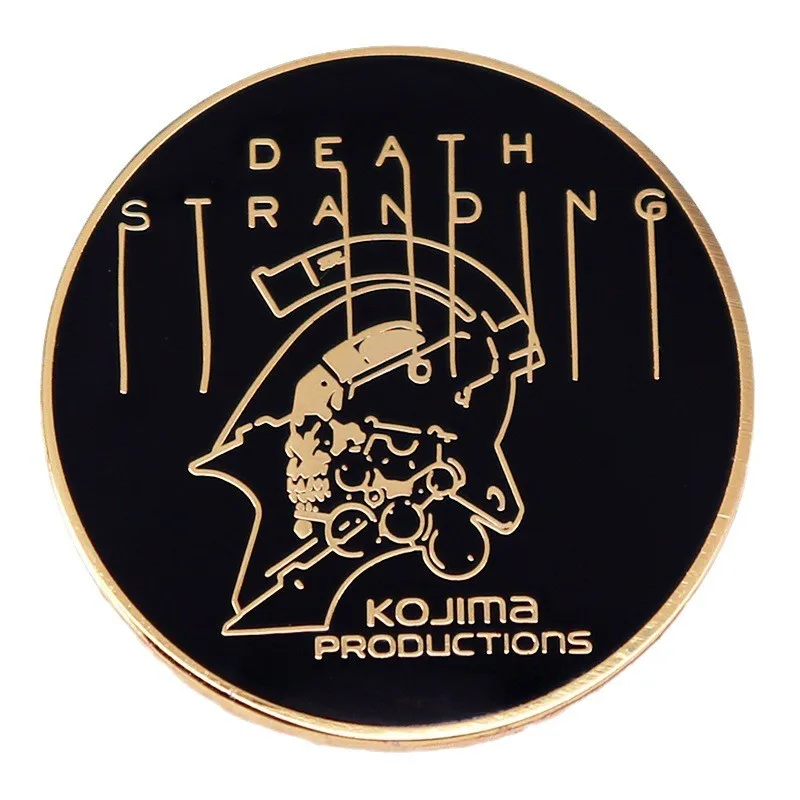 Adventure Game Death Stranding Enamel Pin Skull Logo Brooch Metal ...
