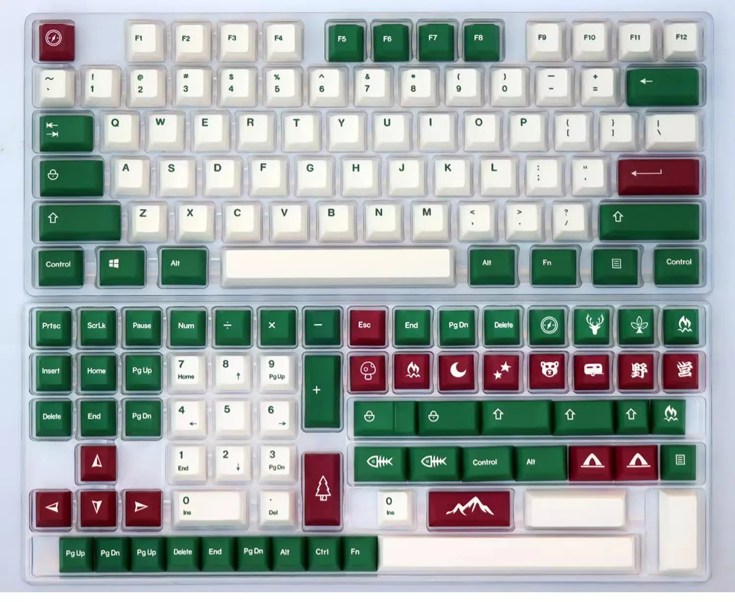 GMK 147 New Style Camping Keycaps PBT Dye Subbed Mechanical Key Caps ...