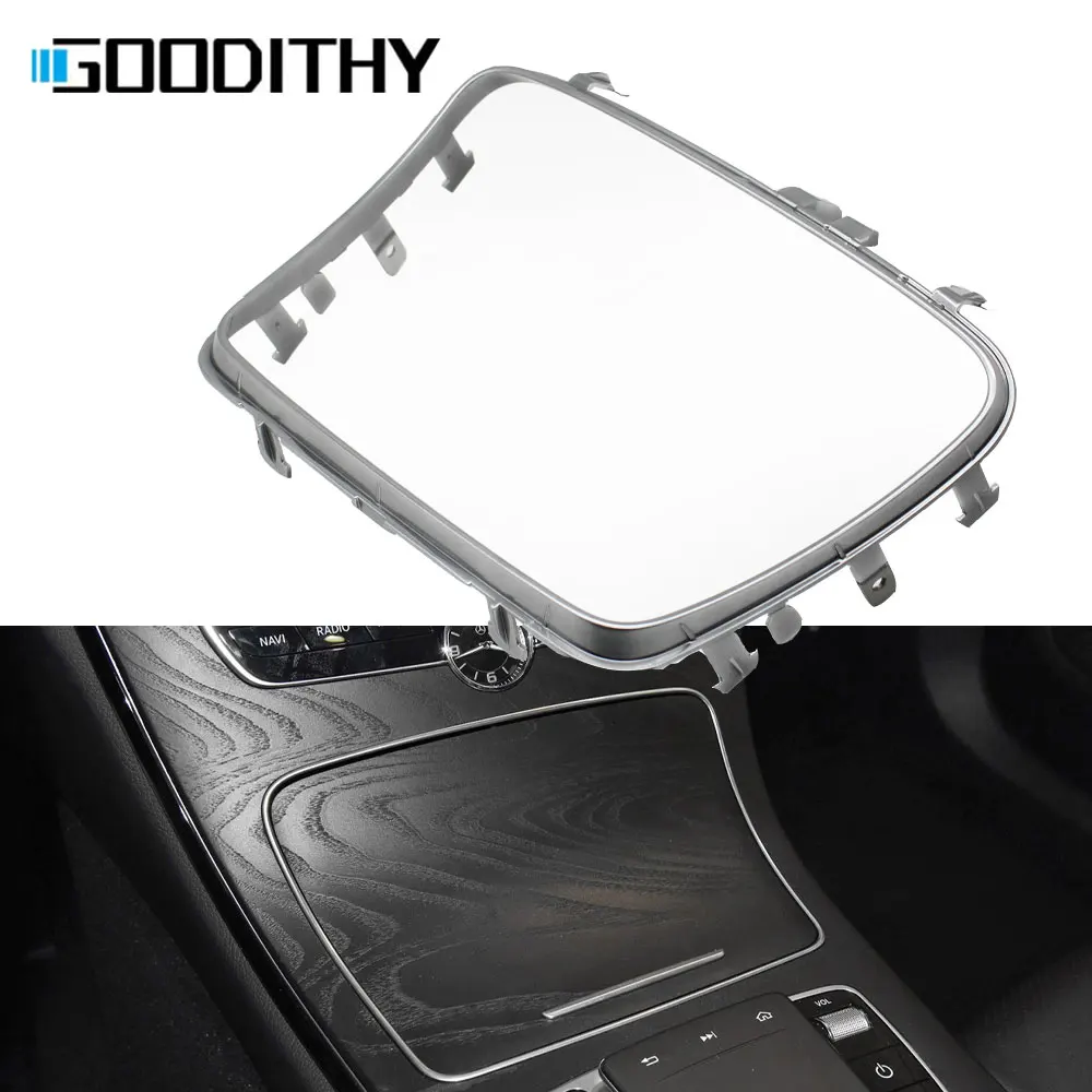 Car-Console-Cup-Holder-Strip-Trim-Chrome-Plating-Outer-Frame-Cover-For ...