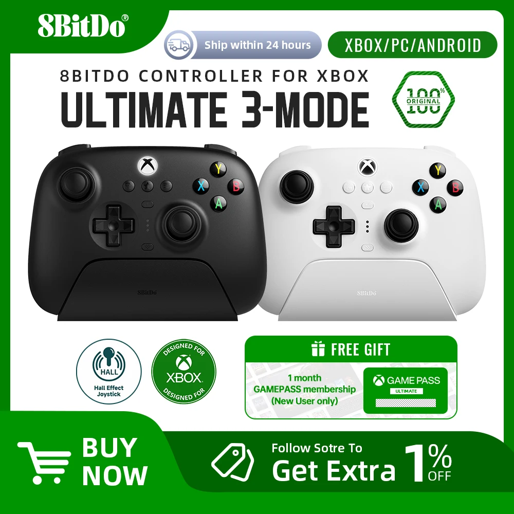 original-8BitDo-Ultimate-3-mode-Controller-Gamepad-for-Xbox-Series-X-S ...