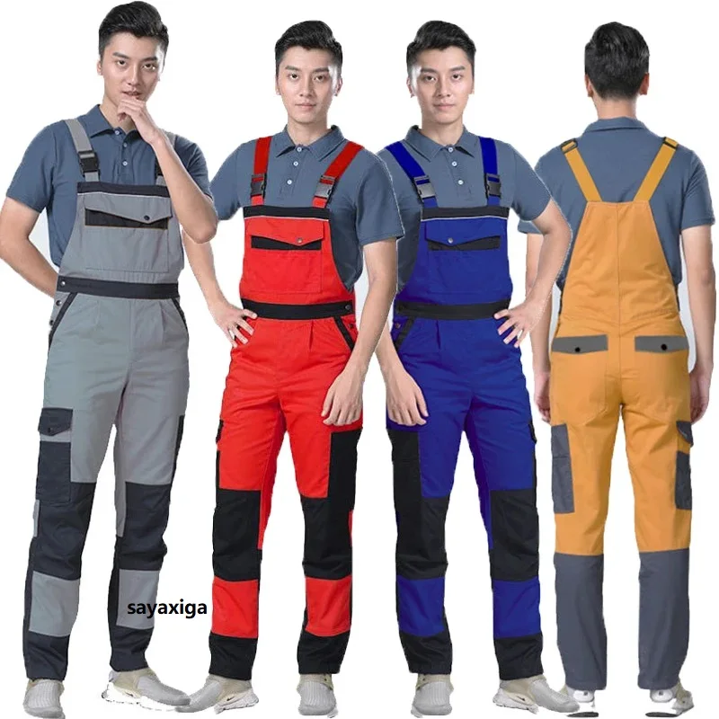 2024-Men-Bib-Working-Overalls-Male-Work-Wear-Uniform-Fashion-Tooling ...