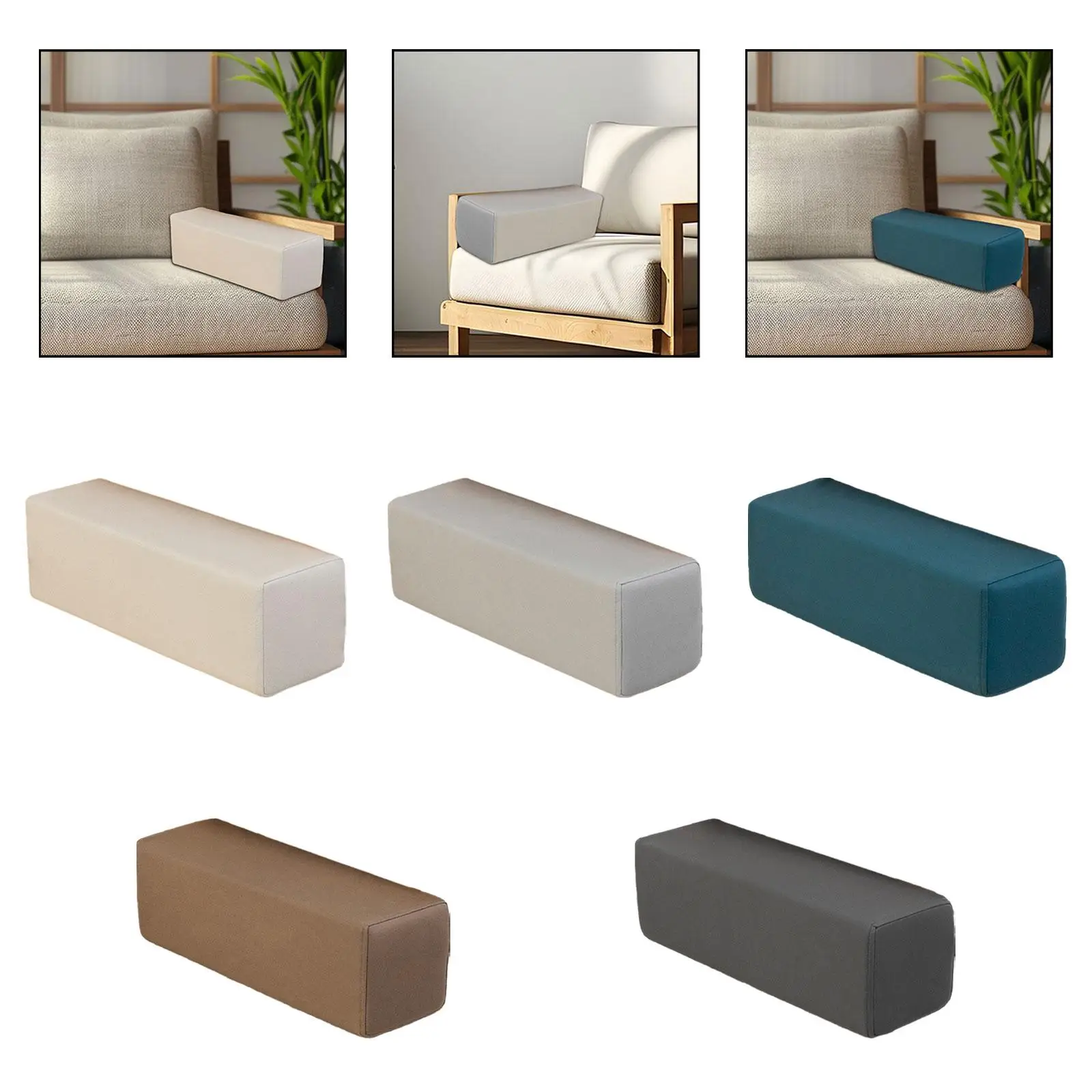 Couch Arm Rest Pillow Wear Resistant Removable Pillowcase Zipper Design ...