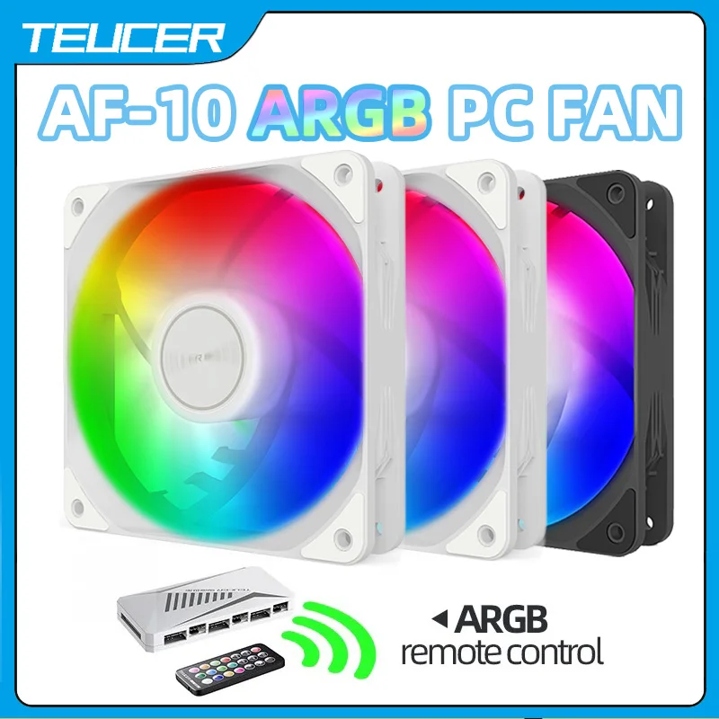 TEUCER-AF10-PC-Case-Fan-120mm-Computer-Case-Water-Cooler-4-pin-PWM-CPU ...
