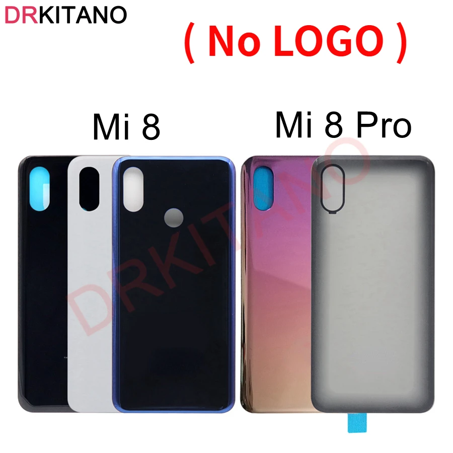 Back Glass For Xiaomi Mi 8 Back Battery Cover Mi8 Pro Rear Glass Door ...