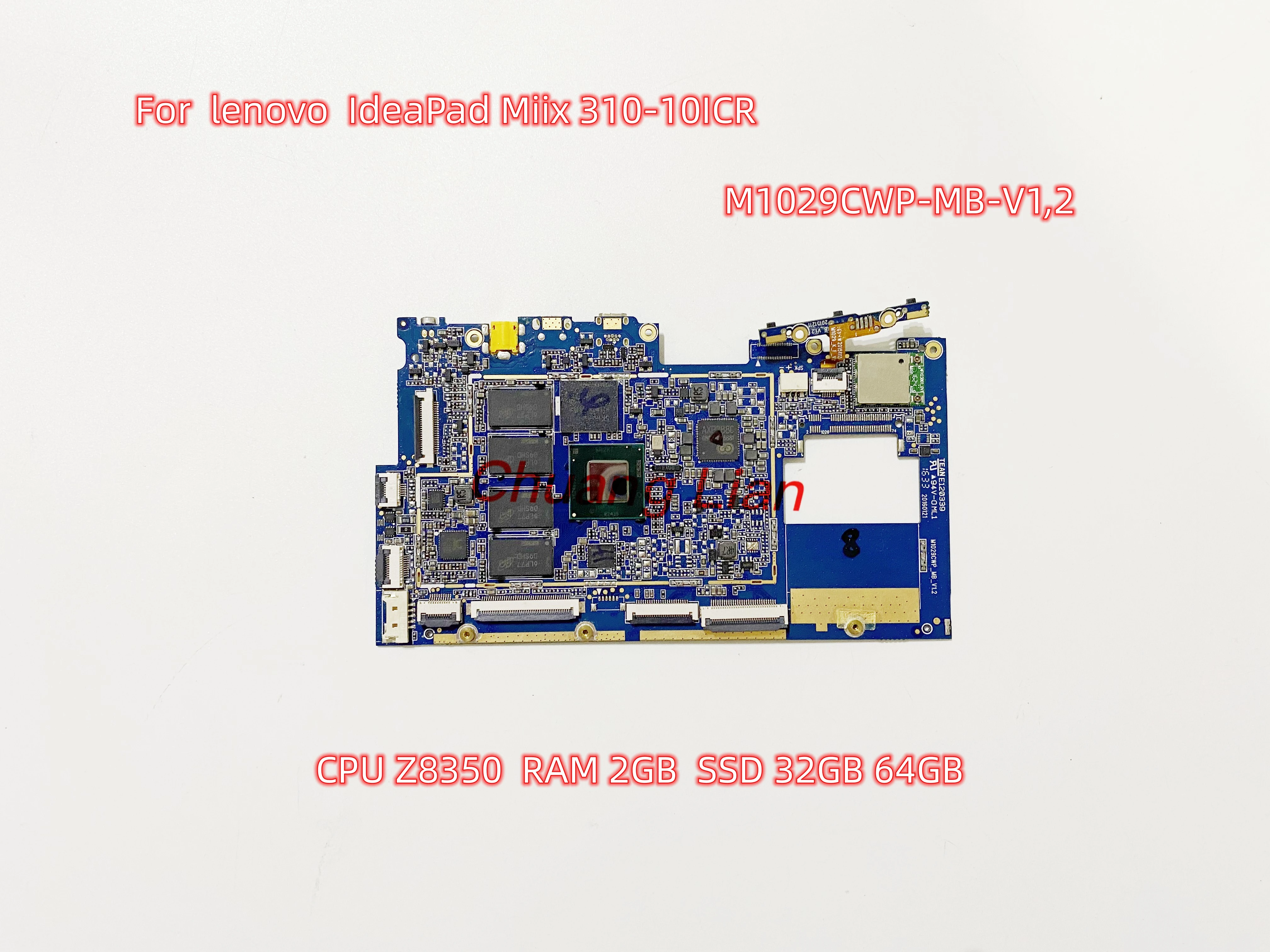 M1029CWP MB V1,2 For lenovo IdeaPad Miix 310 10ICR Laptop motherboard ...