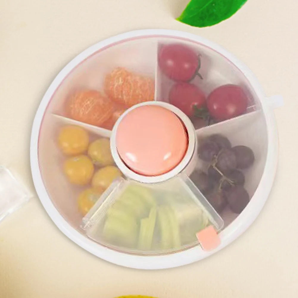 Snack-Spinner-Rotating-Snack-Box-Portable-Melon-Candy-Seeds-Organizer ...