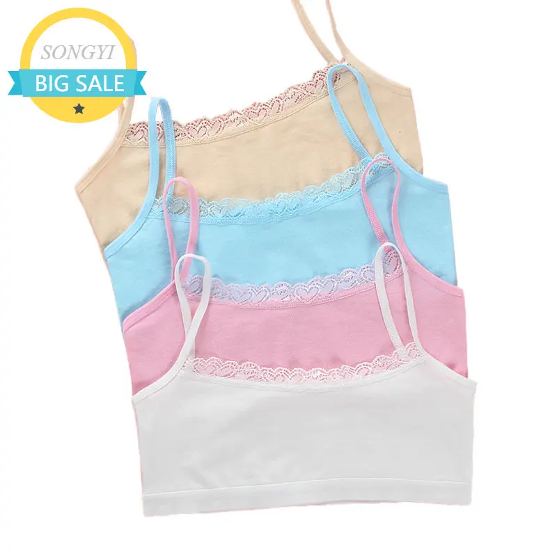 1Pcs Young Girls Lace Puberty Teenage Soft Cotton Underwear Training ...