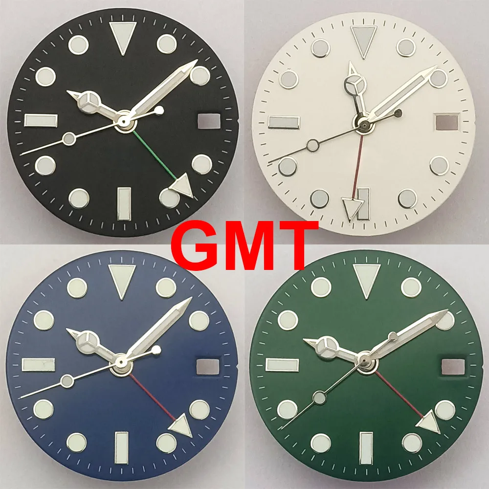 28-5mm-GMT-watch-dial-watch-hands-bgw9-Luminous-suitable-for-NH-34 ...