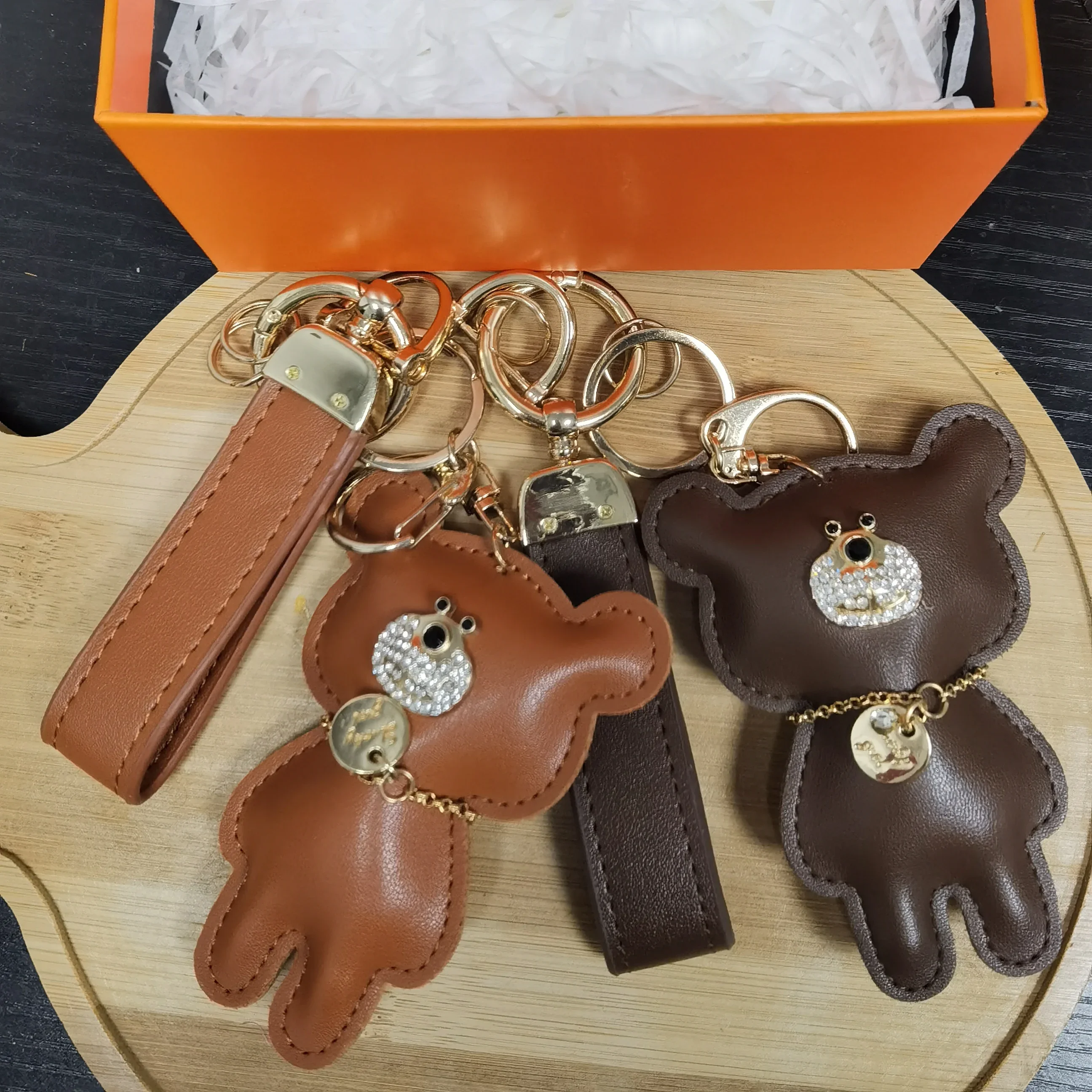New-High-quality-stuffed-bear-animal-key-chain-belt-car-key-chain-bag ...